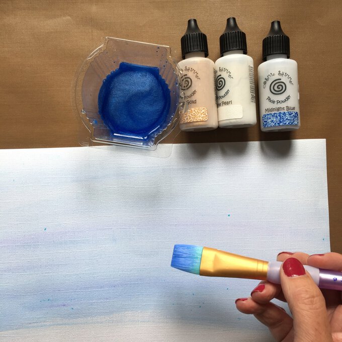 How to Make a Cosmic Shimmer Pixie Powder Scrapbook Layout | Hobbycraft