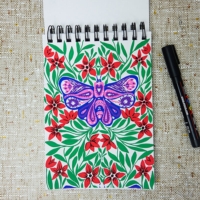 How to Create a Vibrant Repeat Pattern with POSCA | Hobbycraft