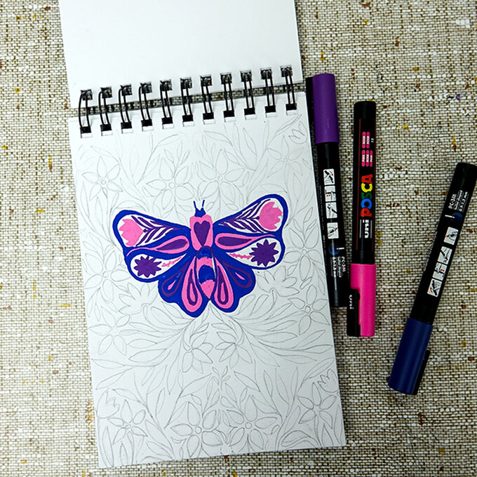 How to Create a Vibrant Repeat Pattern with POSCA | Hobbycraft