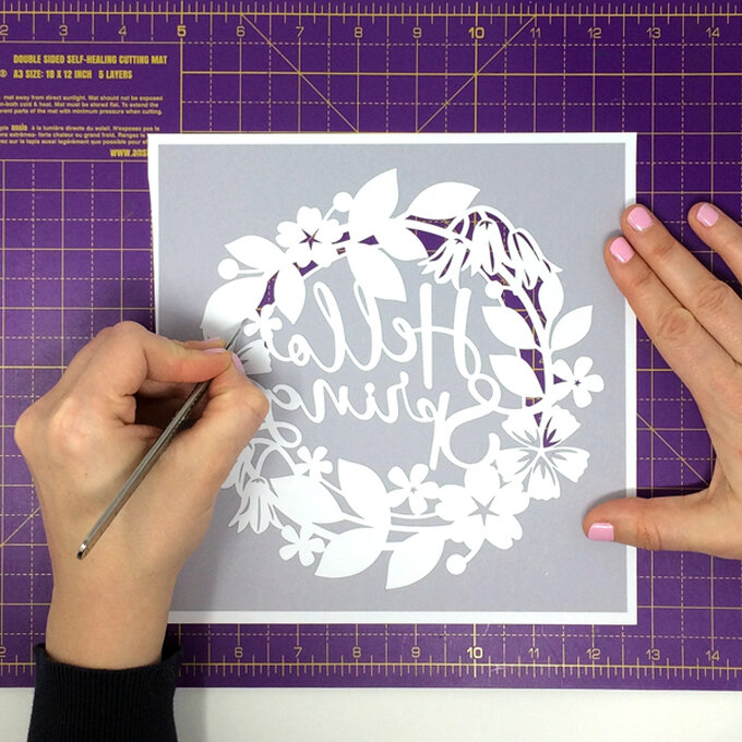 How to Create a Watercolour Papercut Card | Hobbycraft