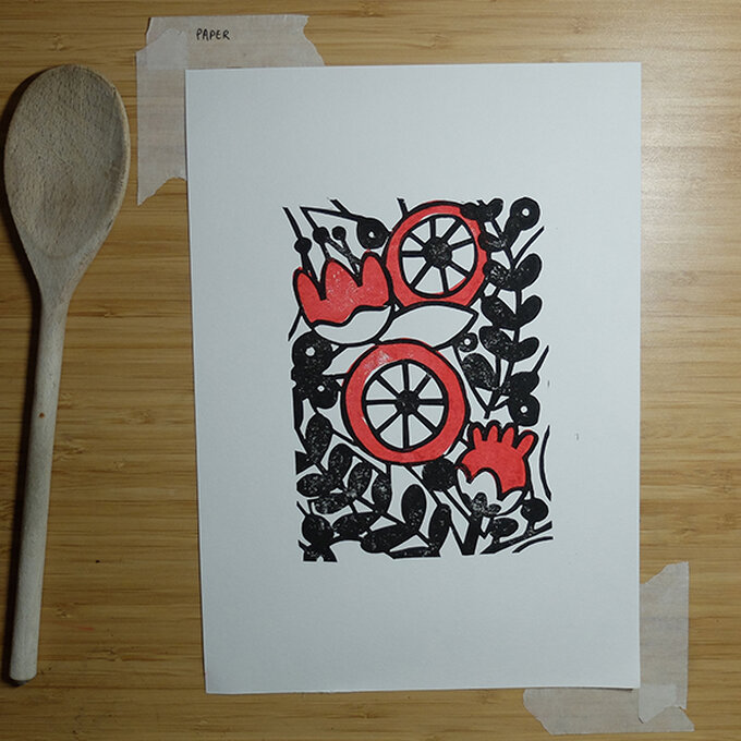 How to Create a Dual Colour Linocut Print | Hobbycraft