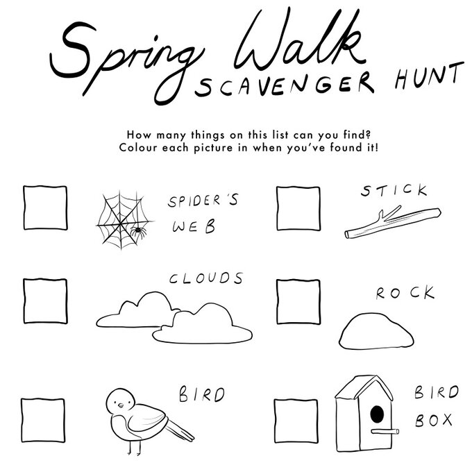 Free Spring Scavenger Hunt | Hobbycraft