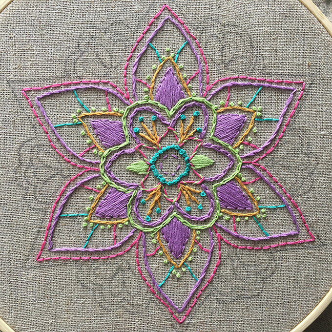 How to Sew an Embroidered Mandala | Hobbycraft