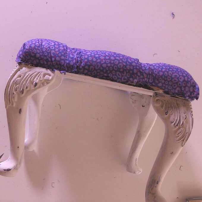 How to Upcycle a Stool with Fabric | Hobbycraft