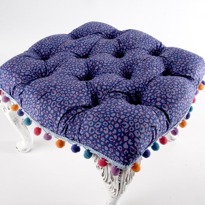 How to Upcycle a Stool with Fabric | Hobbycraft