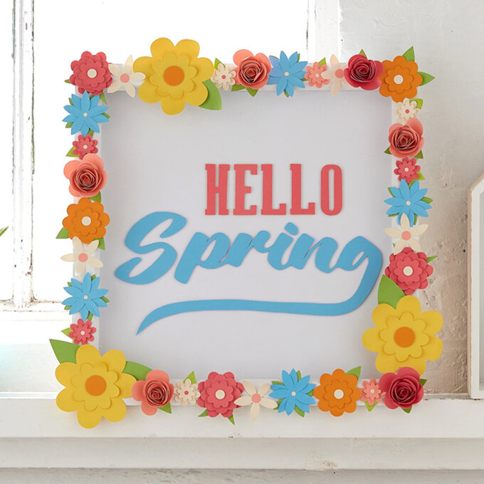 How to Make Die Cut 'Hello Spring' Wall Art | Hobbycraft