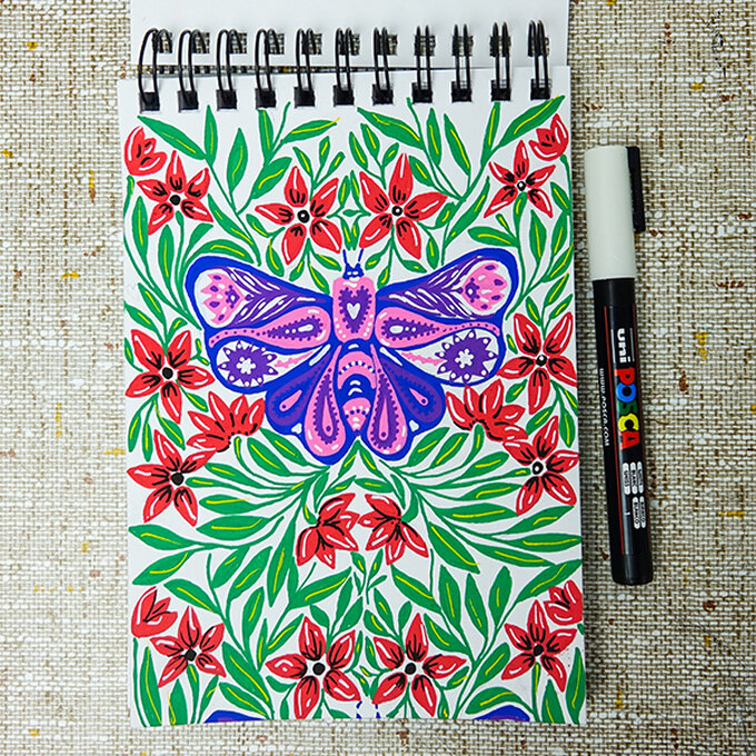 How to Create a Vibrant Repeat Pattern with POSCA | Hobbycraft