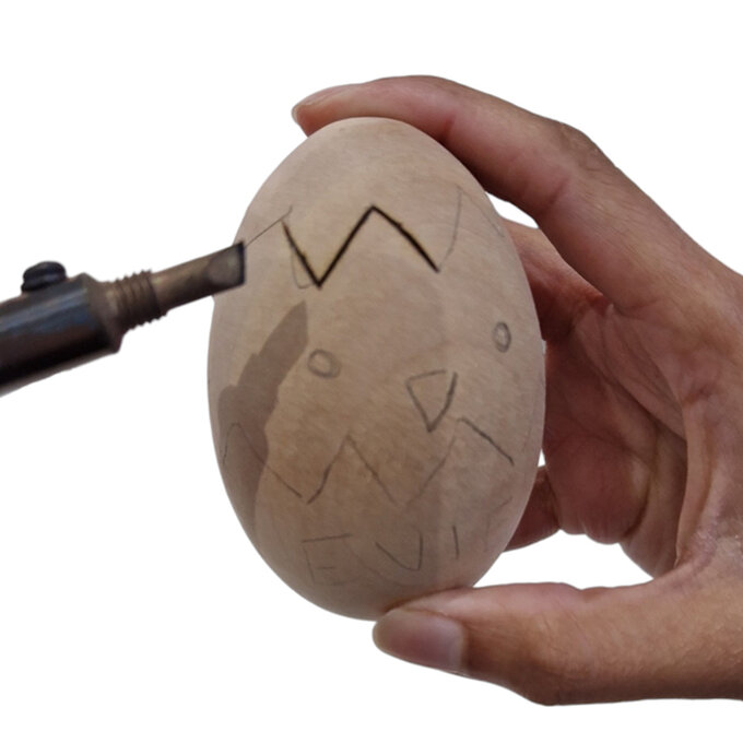 How to Make Pyrography Easter Eggs | Hobbycraft