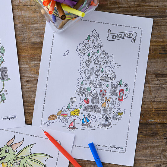 st george's day printable colouring pages