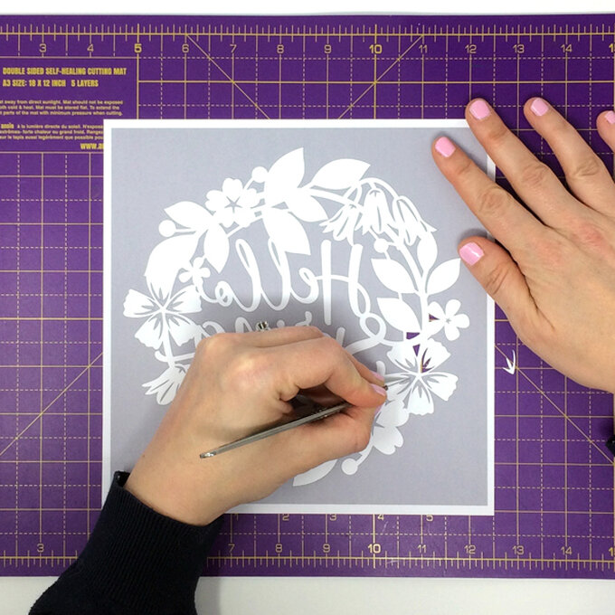 How to Create a Watercolour Papercut Card | Hobbycraft