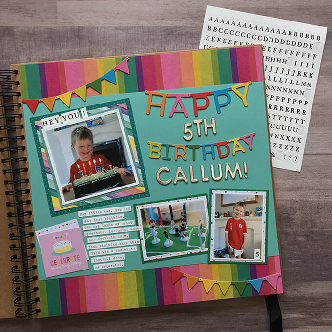 How to Make a Birthday Scrapbook Layout | Hobbycraft