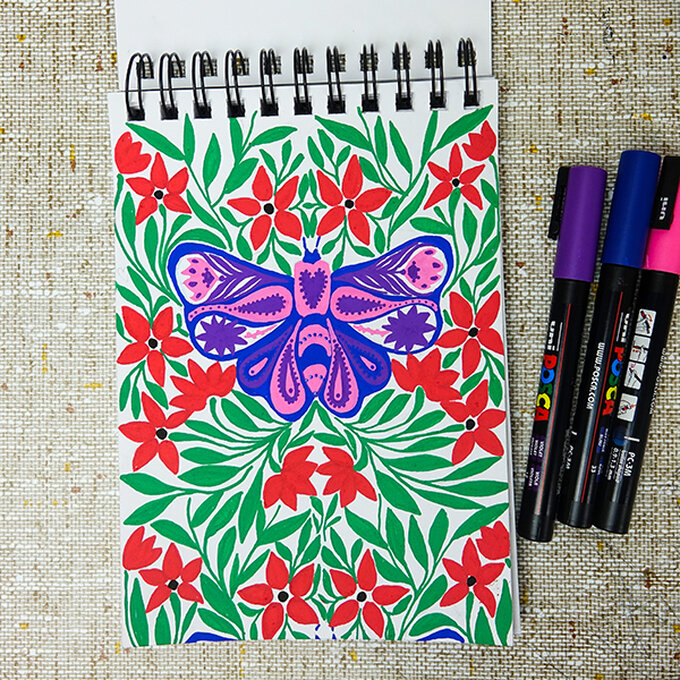How to Create a Vibrant Repeat Pattern with POSCA | Hobbycraft