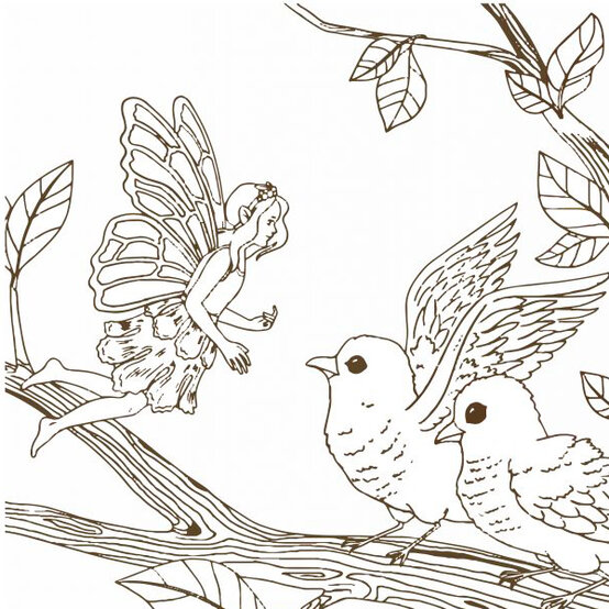 free fairy garden coloring pages