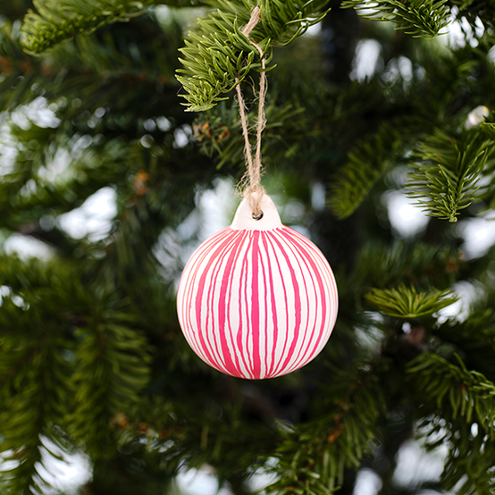 decorating a bauble