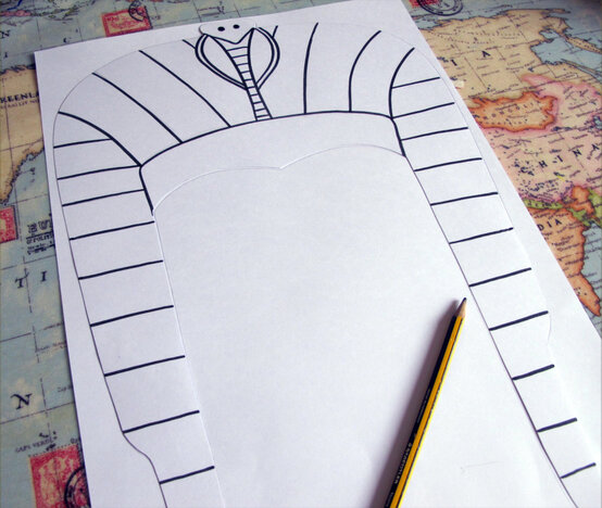 pharaoh mask template