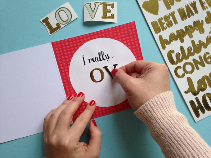 How to Make a Typography Valentine's Card | Hobbycraft