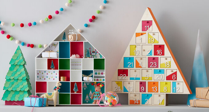 How to Make a Bright Geometric Advent Tree | Hobbycraft