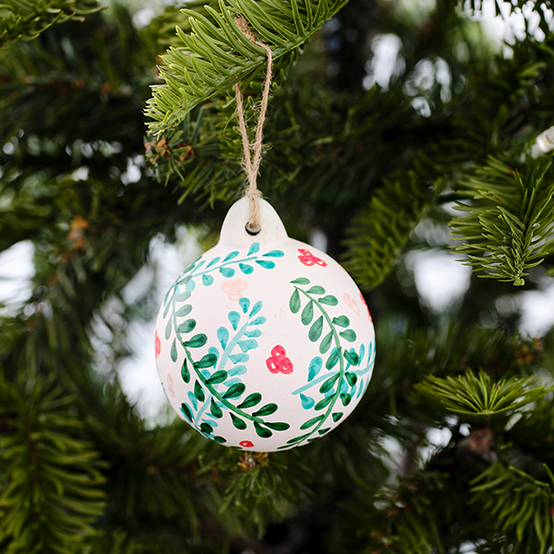 decorating a bauble