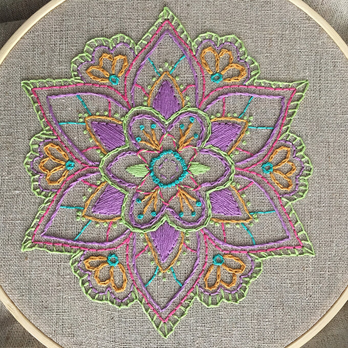 How to Sew an Embroidered Mandala | Hobbycraft