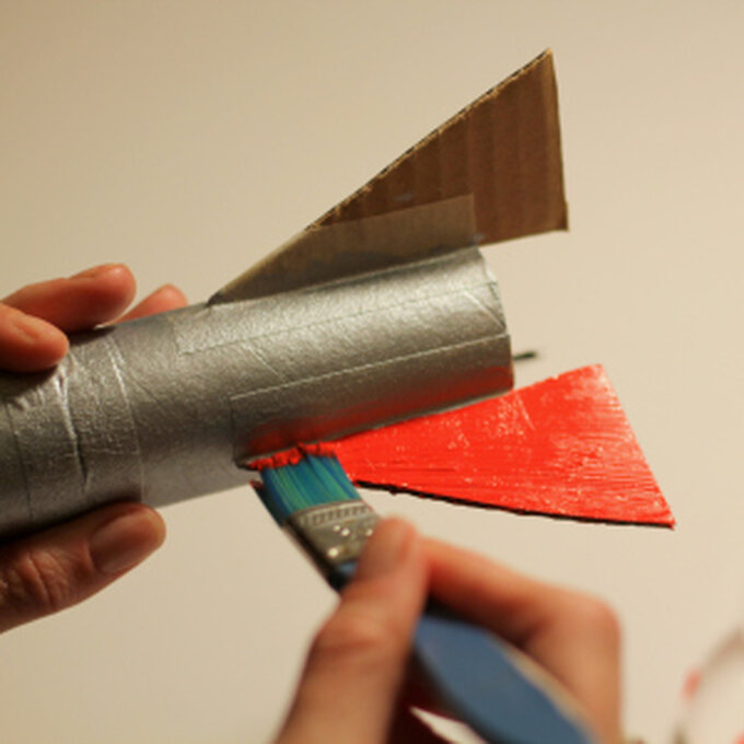 How to Make a Cardboard Tube Rocket Ship | Hobbycraft