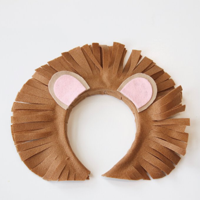 how to make a lion mane headband