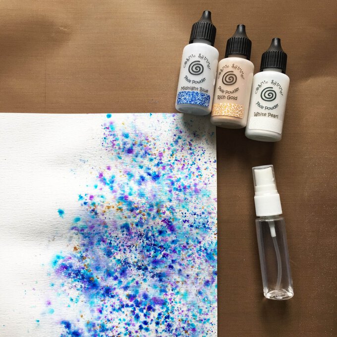 How to Make a Cosmic Shimmer Pixie Powder Scrapbook Layout | Hobbycraft