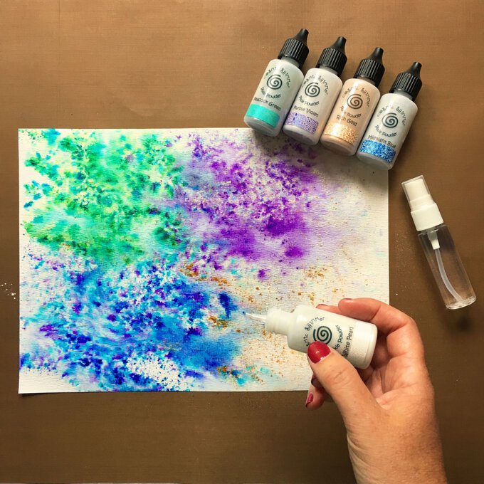 How to Make a Cosmic Shimmer Pixie Powder Scrapbook Layout | Hobbycraft