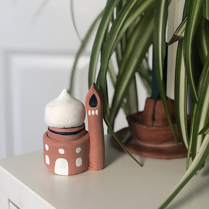 How to Make a Mini Clay Mosque Decoration | Hobbycraft