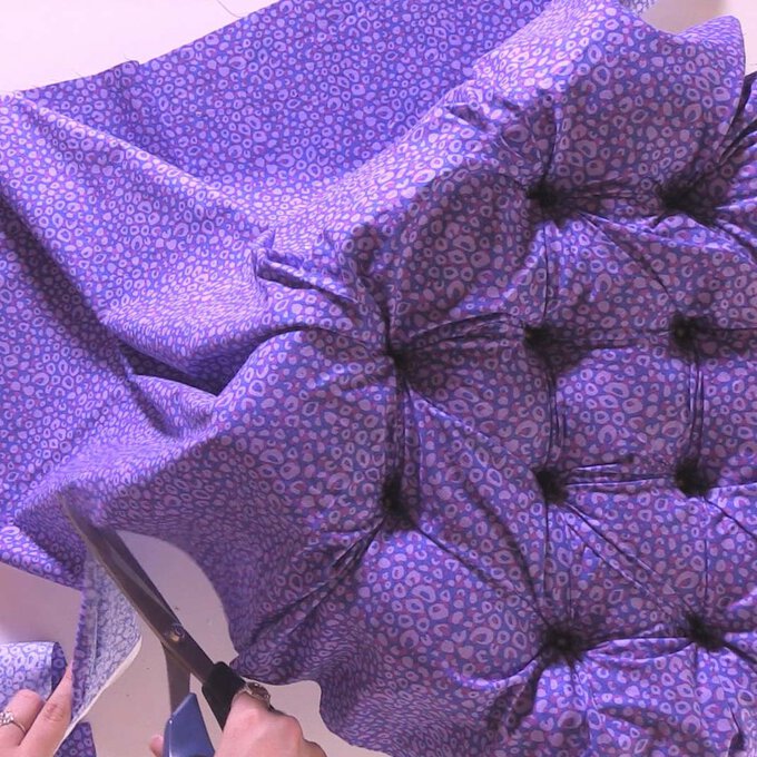 How to Upcycle a Stool with Fabric | Hobbycraft