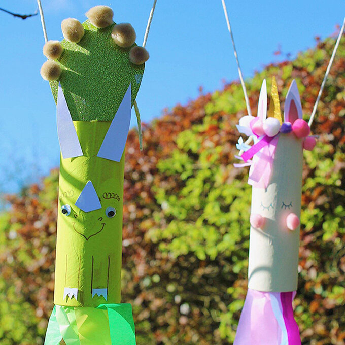 How to Make a Dinosaur and Unicorn Wind Sock | Hobbycraft
