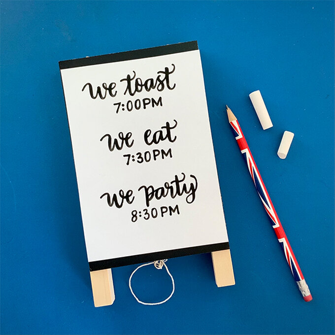 How to Decorate a Chalkboard Party Sign | Hobbycraft