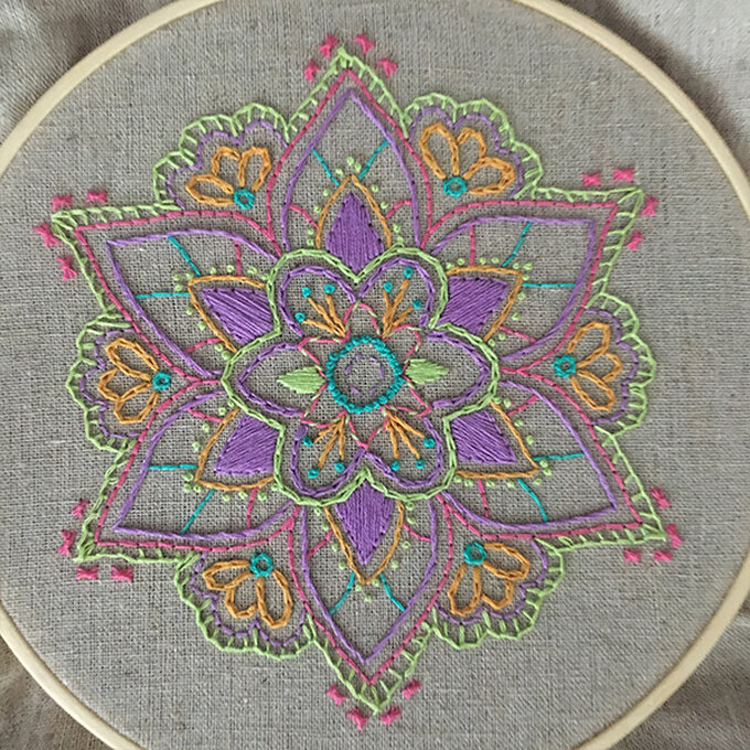 How to Sew an Embroidered Mandala | Hobbycraft