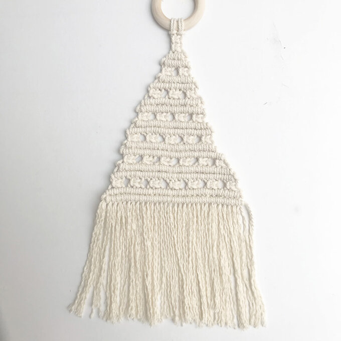 How to Macramé Christmas Tree Wall Hangings | Hobbycraft