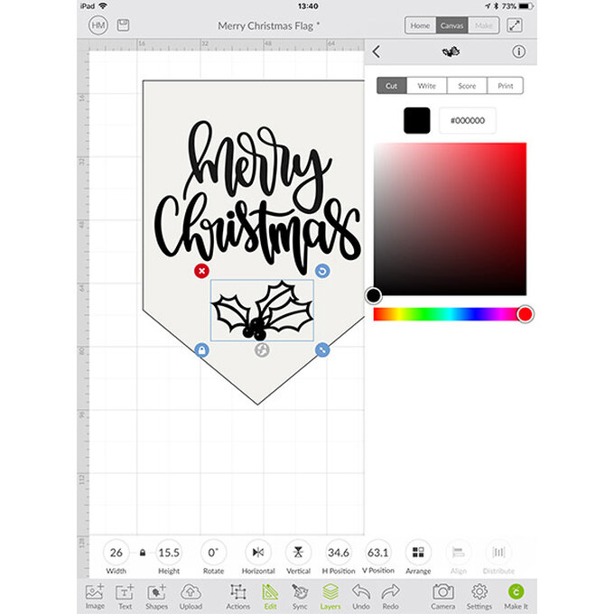 Cricut: How to Make a Merry Christmas Pennant Flag | Hobbycraft