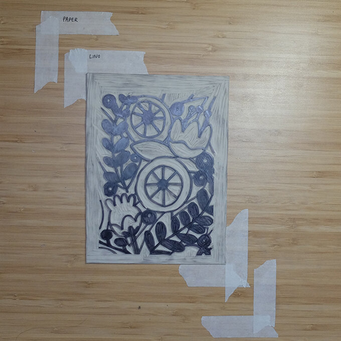 How to Create a Dual Colour Linocut Print | Hobbycraft