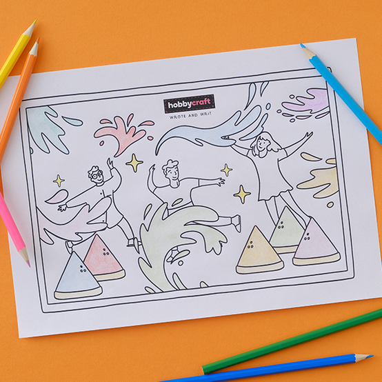 holi festival coloring pages