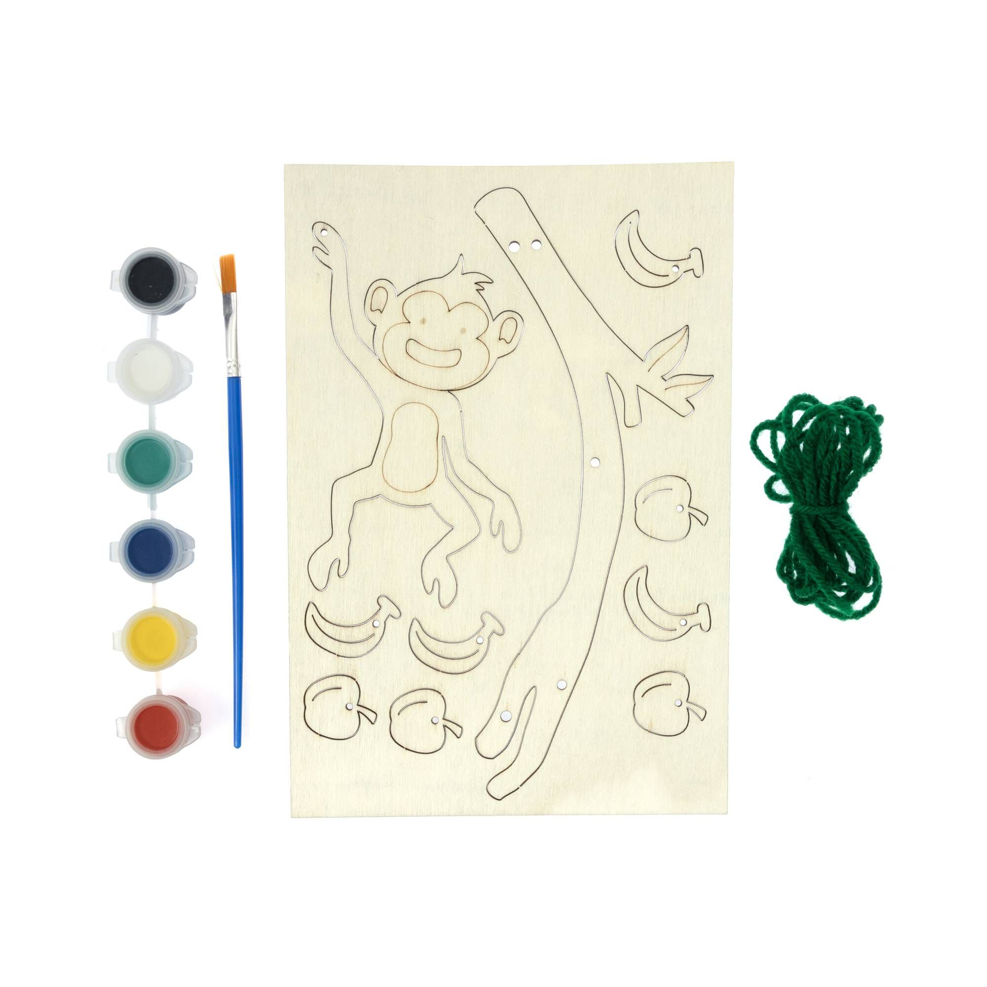 Make Your Own Wooden Hanging Monkey Kit | Hobbycraft