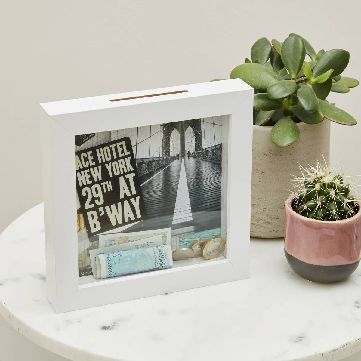 White Money Frame 15cm x 15cm | Hobbycraft