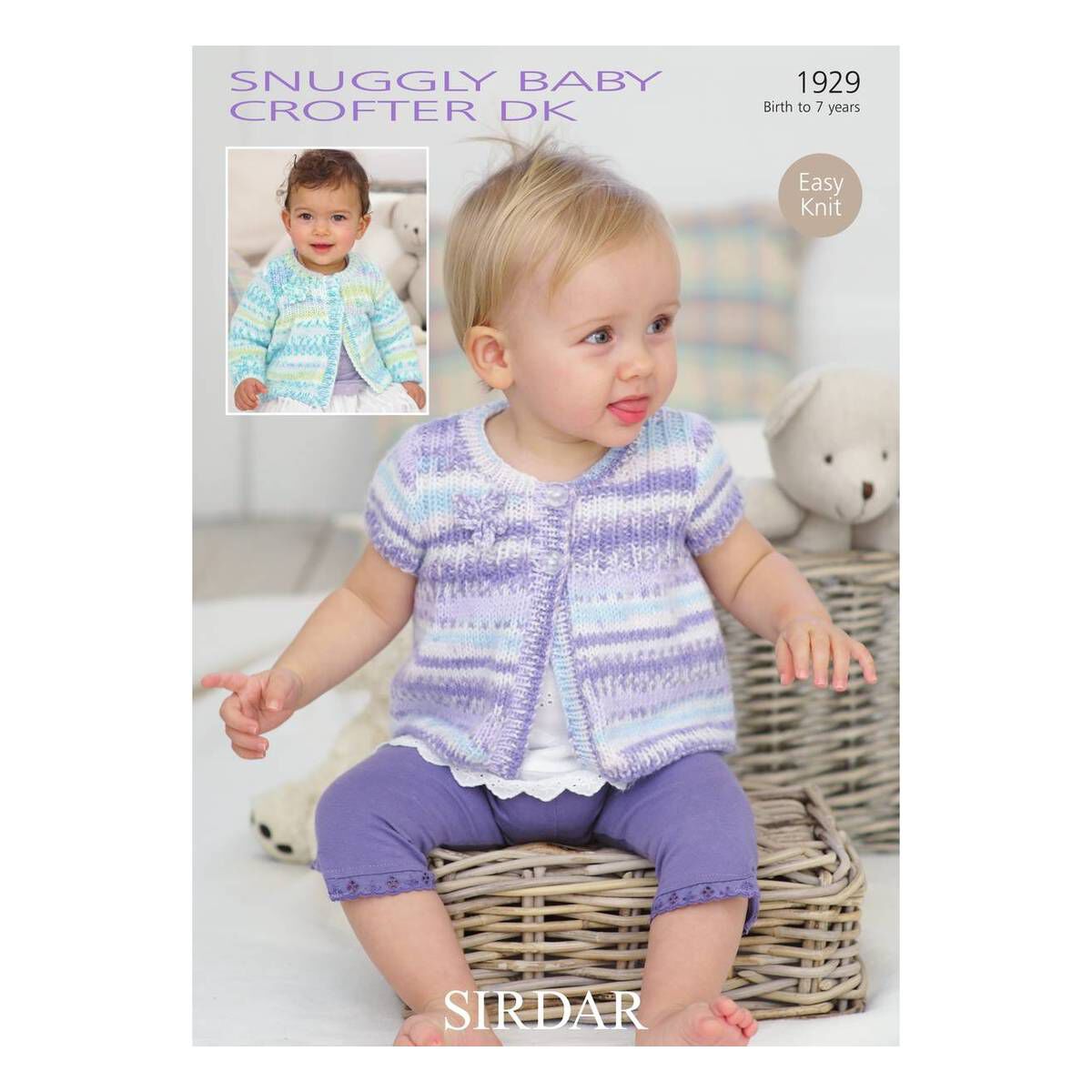 Sirdar Snuggly Baby Crofter DK Cardigan Digital Pattern 1929 | Hobbycraft