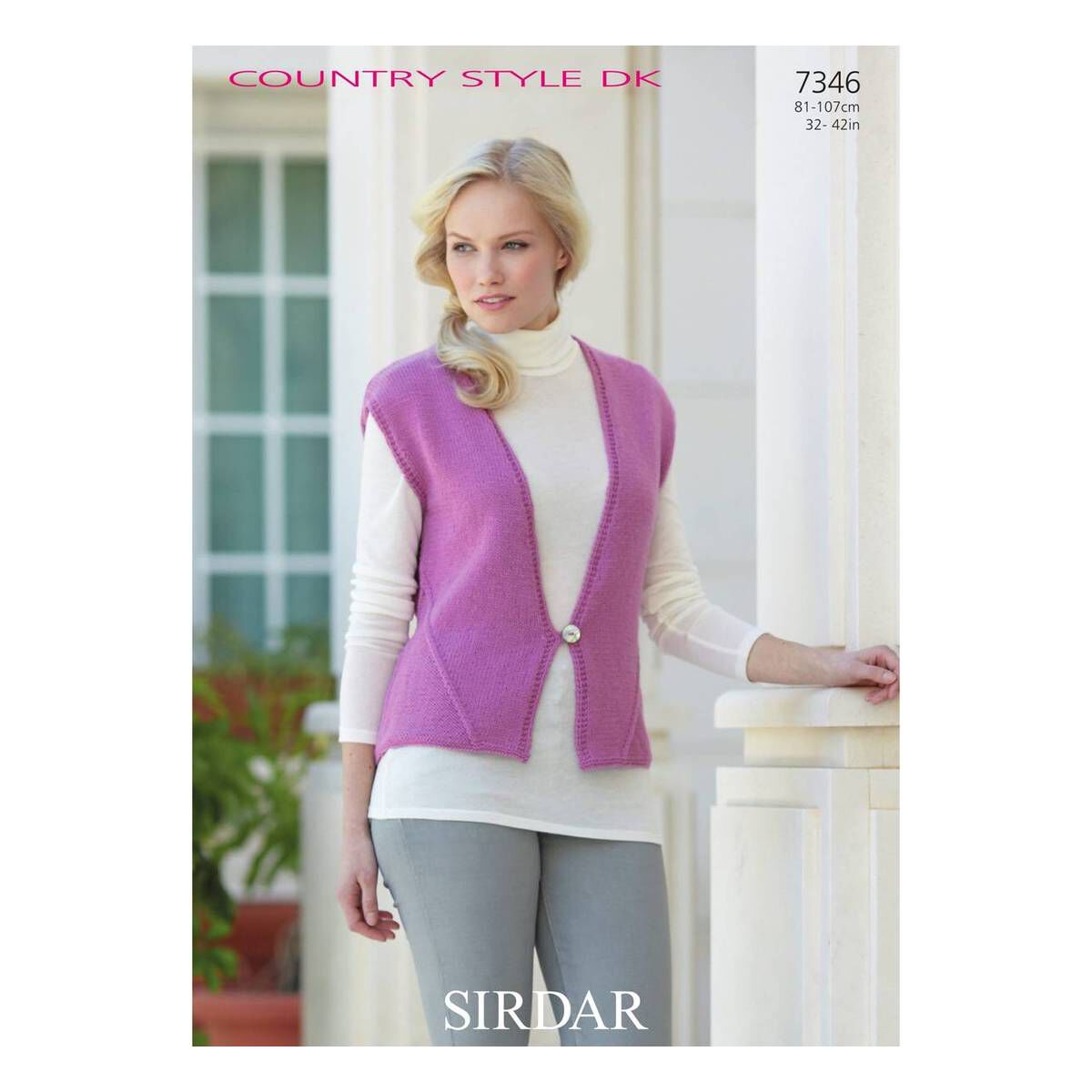 Sirdar Country Style DK Women's Waistcoat Digital Pattern 7346 | Hobbycraft