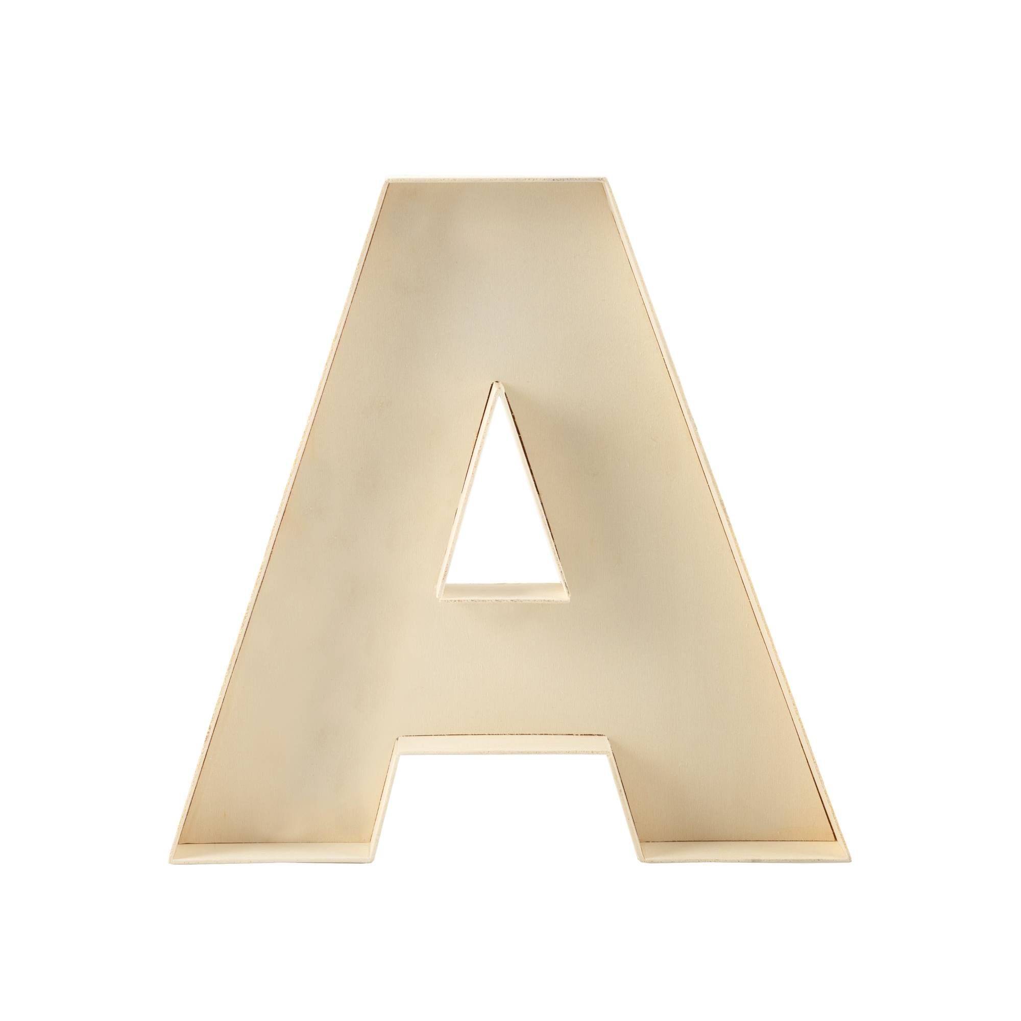 Wooden Fillable Letter A 22cm | Hobbycraft