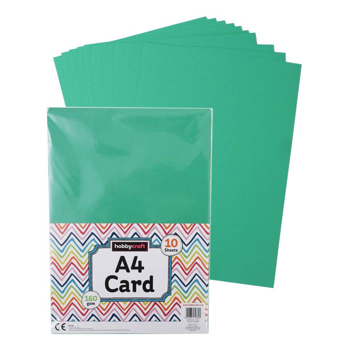 Green Card A4 10 Pack | Hobbycraft