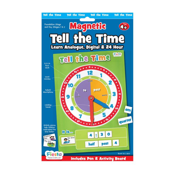 Magnetic Tell the Time Chart | Hobbycraft