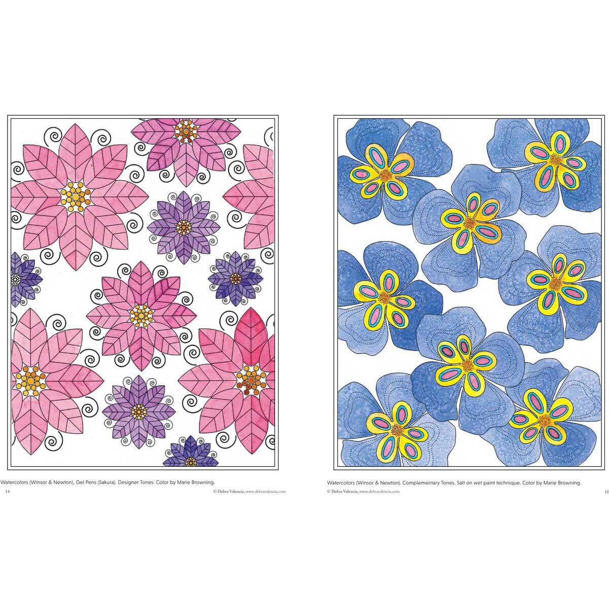 Modern Flowers Colouring Book | Hobbycraft