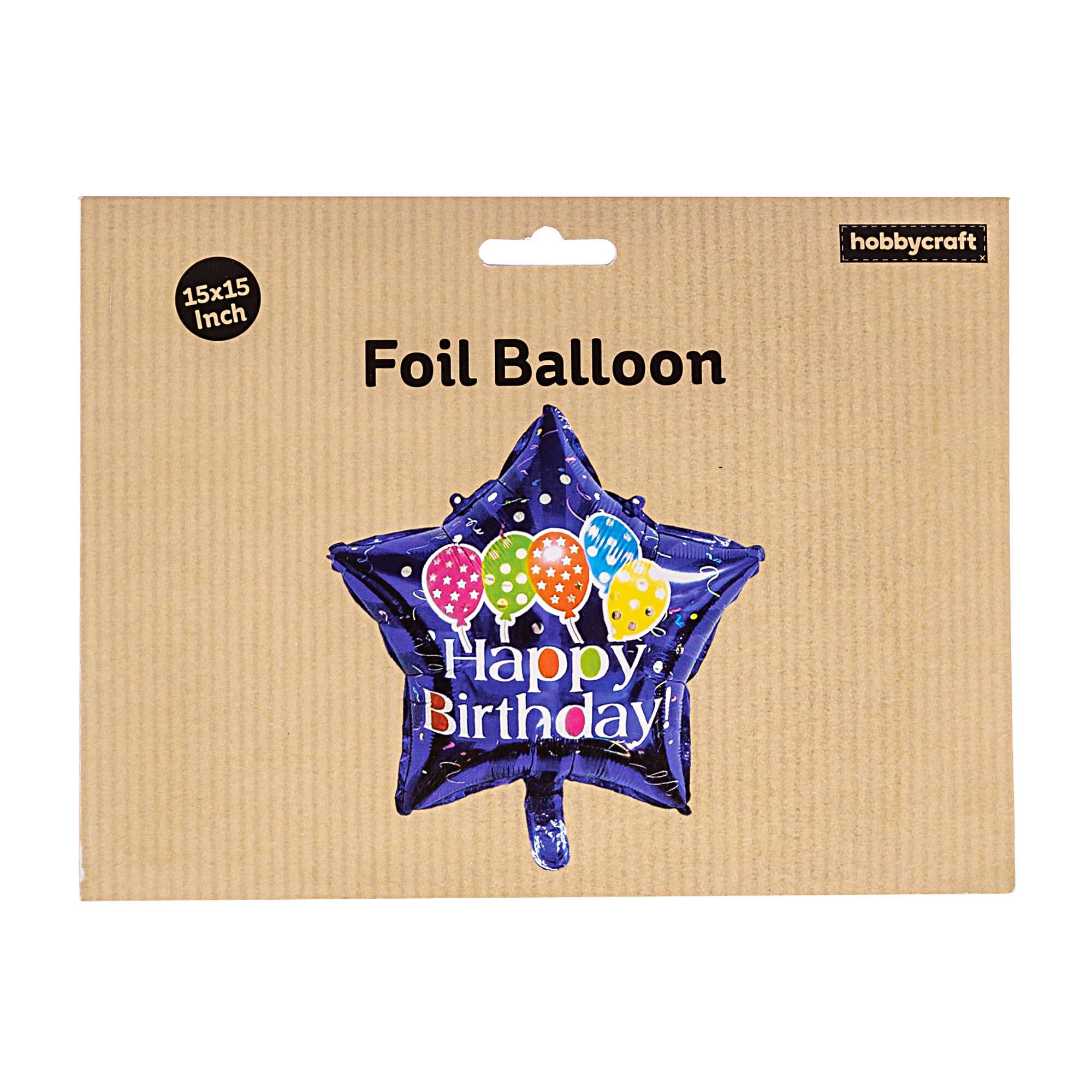 Large Happy Birthday Foil Star Balloon | Hobbycraft