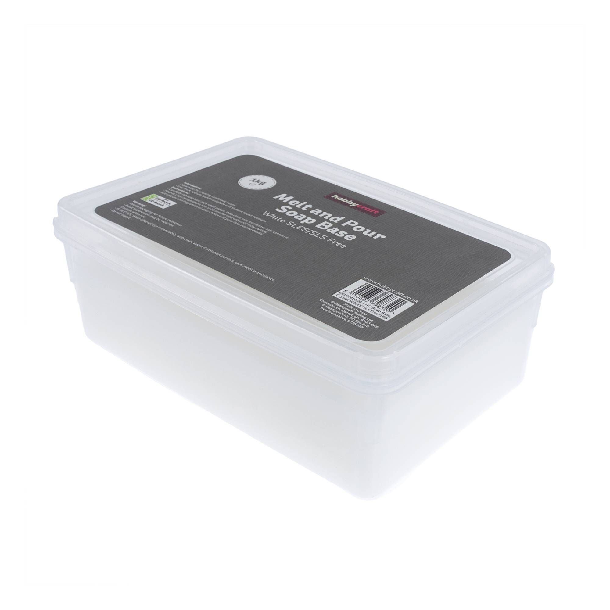 White SLES Melt and Pour Soap Base 1kg | Hobbycraft