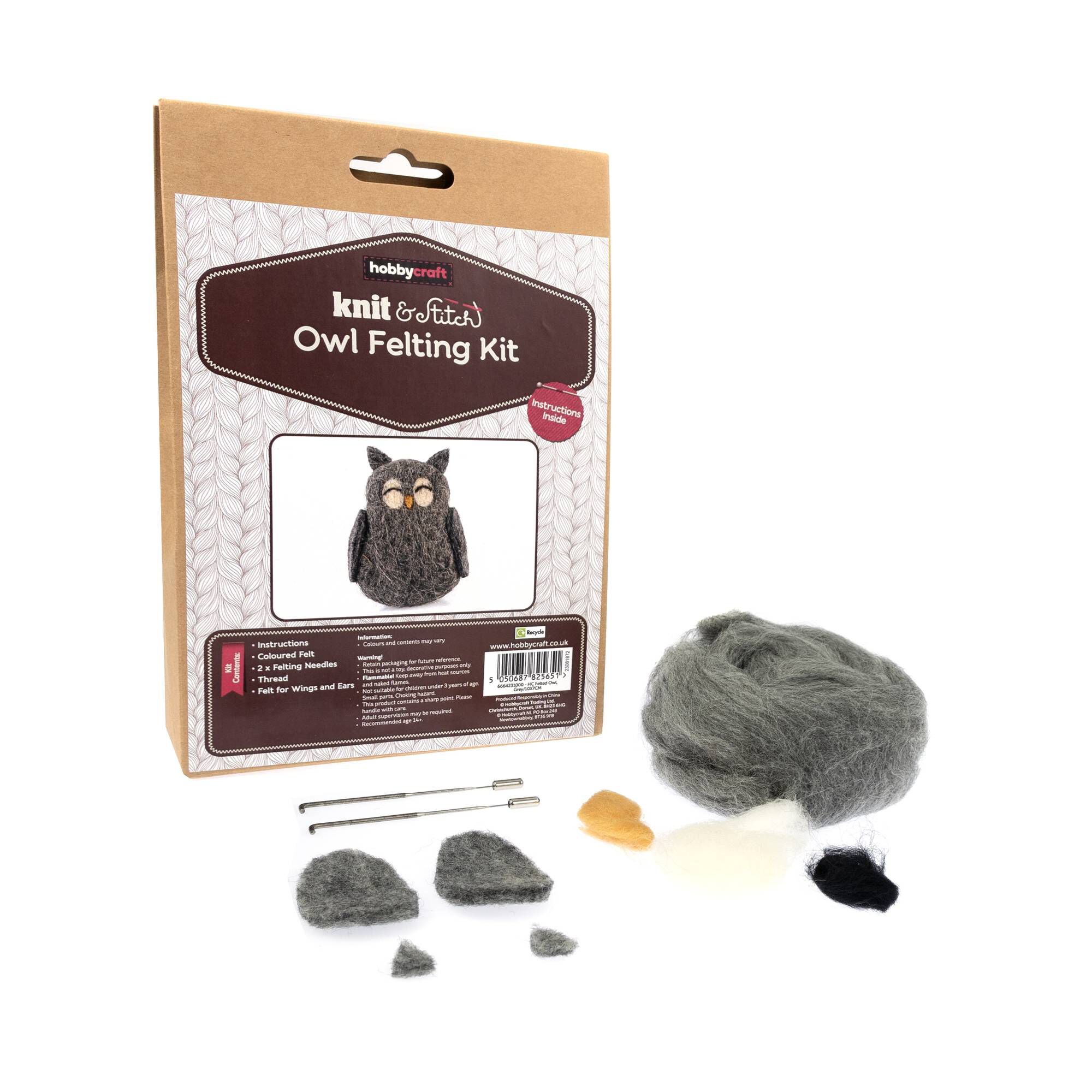 Owl Felting Kit | Hobbycraft