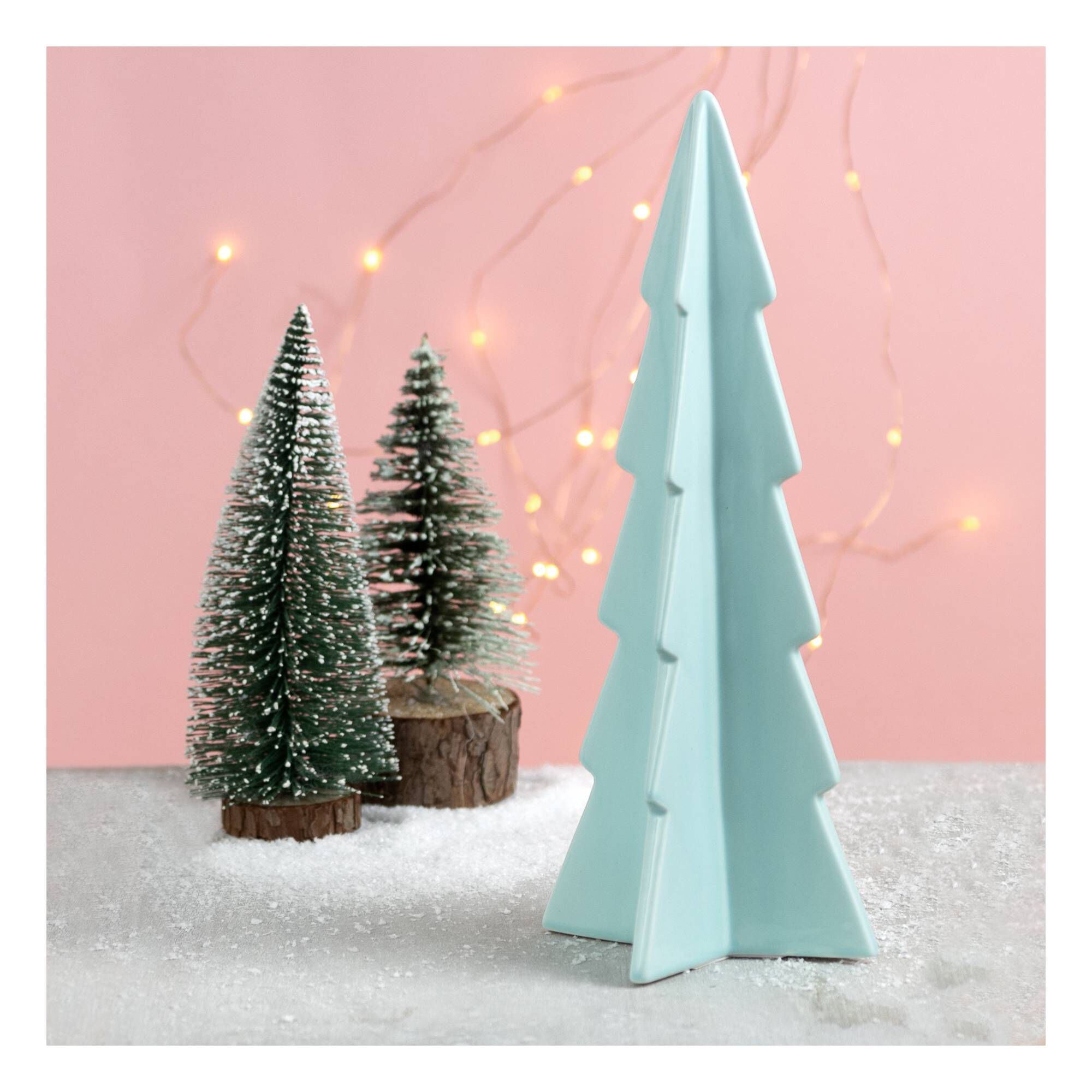 Glazed Mint Standing Ceramic Tree 26cm | Hobbycraft