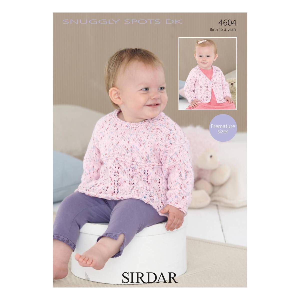 Sirdar Snuggly Spots DK Jumper and Cardigan Digital Pattern 4604 ...
