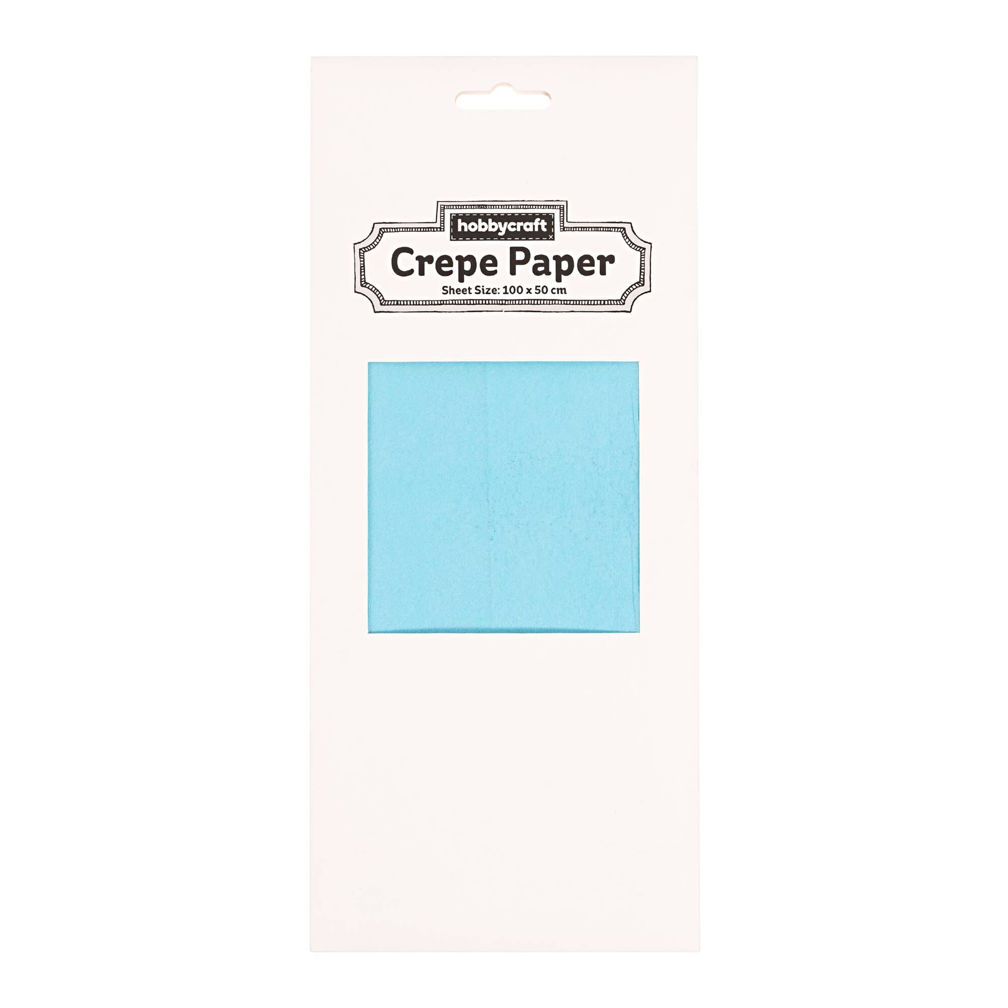 Turquoise Crepe Paper 100cm x 50cm | Hobbycraft